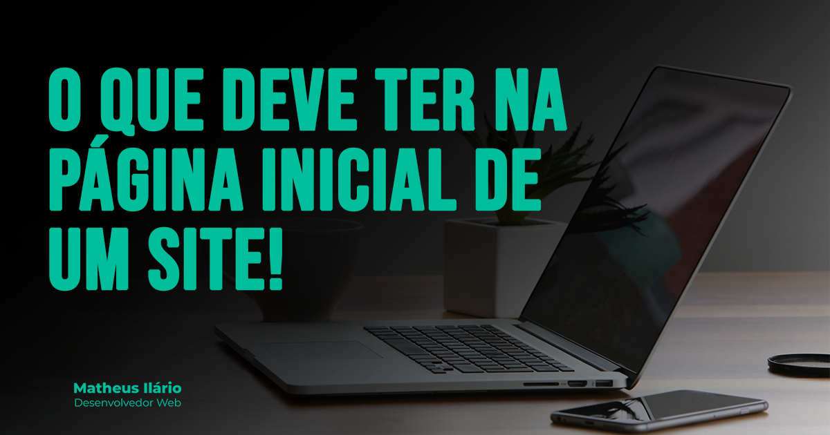 Home Page: O que deve ter na página inicial de um site